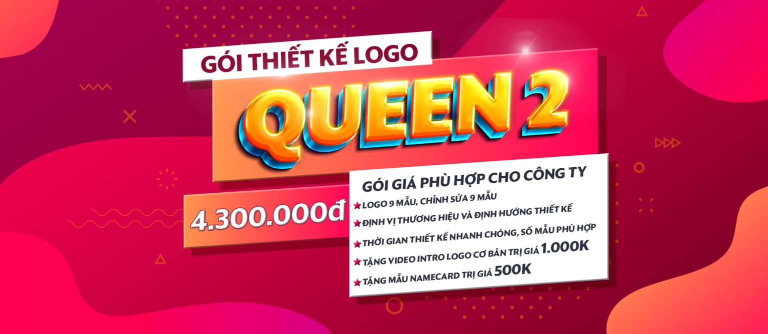 GÓI DỊCH VỤ THIẾT KẾ LOGO QUEEN 2, TẶNG VIDEO INTRO VÀ NAME CARD ...