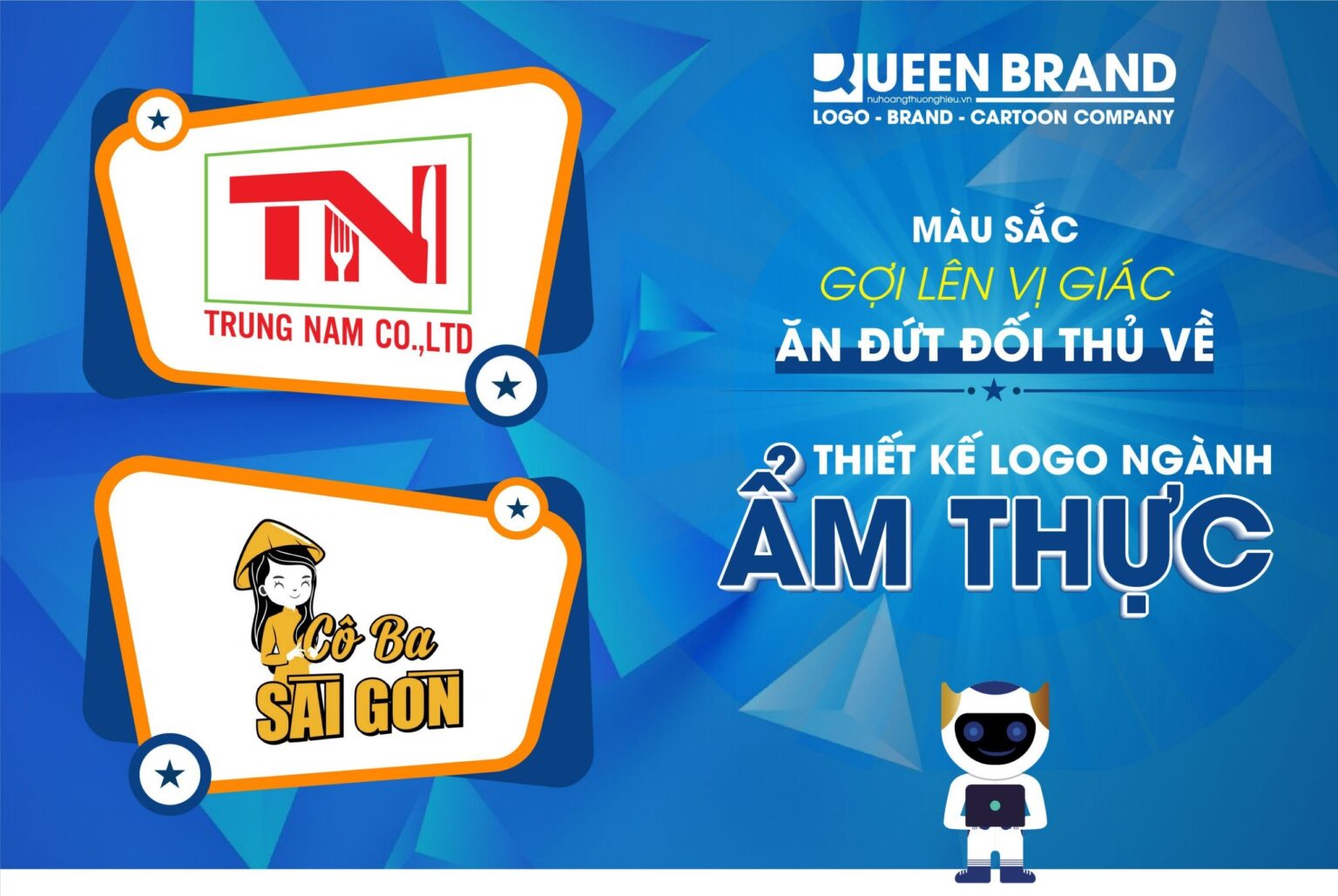 MÀU SẮC GỢI LÊN VỊ GIÁC, ĂN ĐỨT ĐỐI THỦ VỀ THIẾT KẾ LOGO NGÀNH ẨM THỰC ...